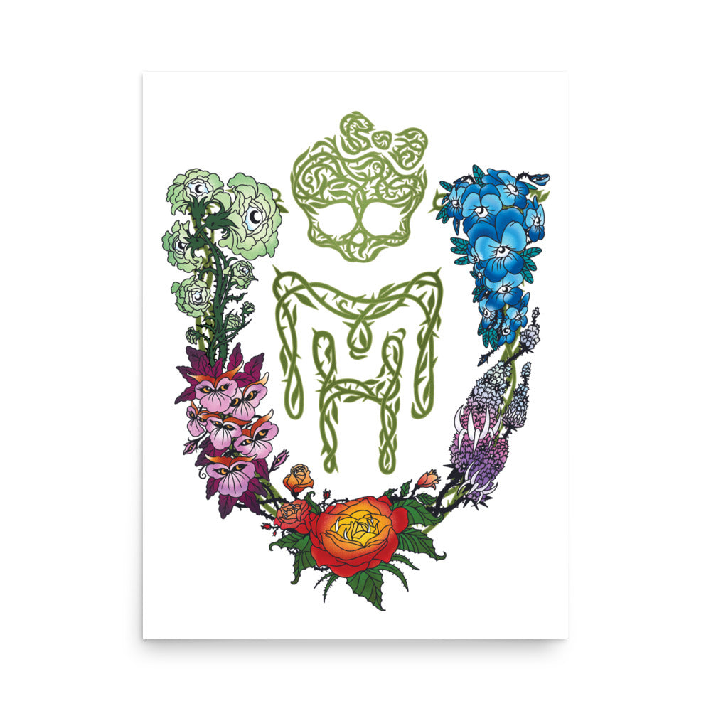 Monster High Pride Floral Poster Jeremy Holder Mattel Creations