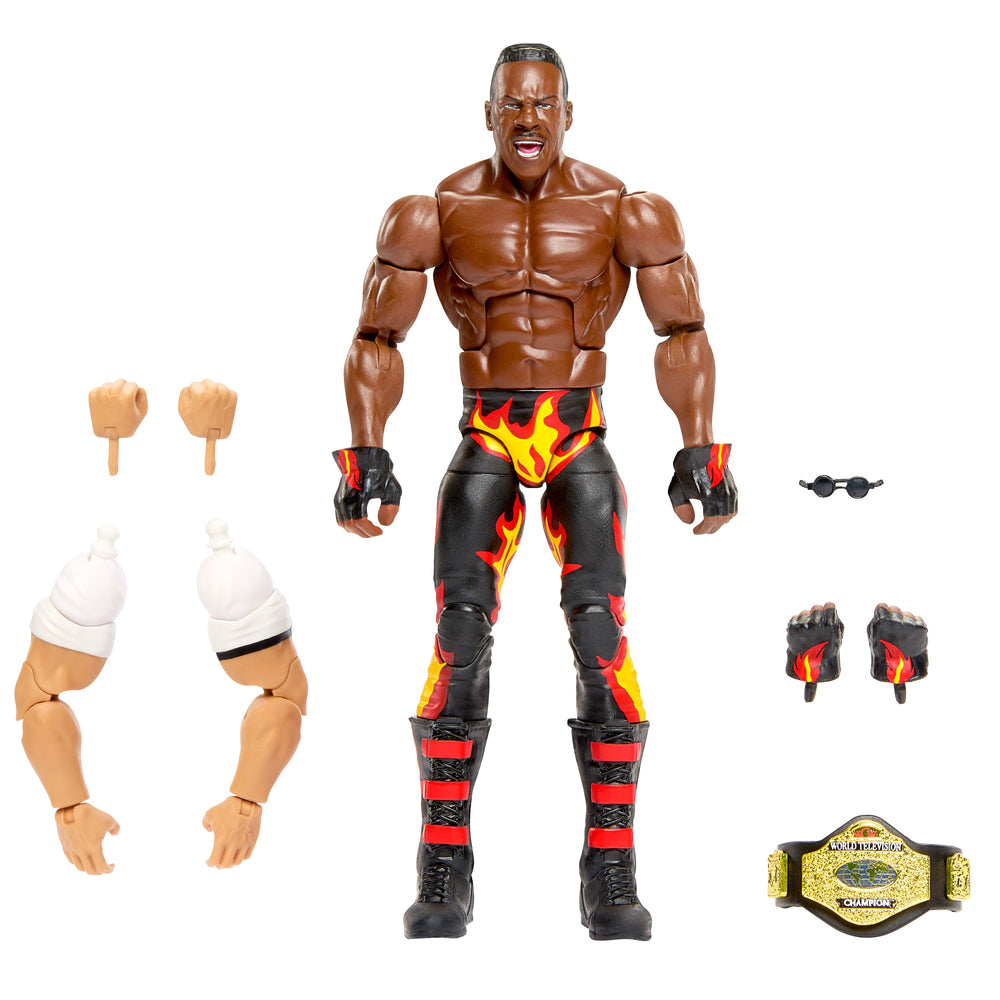 WWE Elite Collection Monday Night War Booker T Action Figure & Golga ...