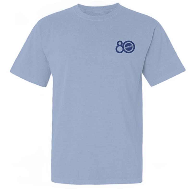 Mattel 80th Logo Blue T-Shirt – Mattel Creations