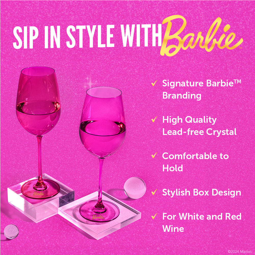 Barbie™ X Dragon Glassware® Wine Glasses – Mattel Creations