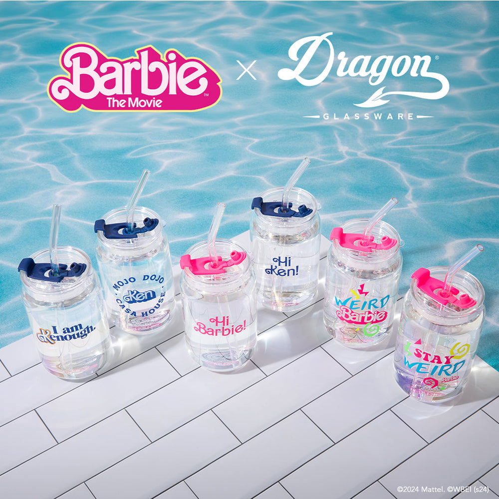 Barbie™ the Movie X Dragon Glassware® Hi Barbie! Hi Ken! Drinking Glas ...