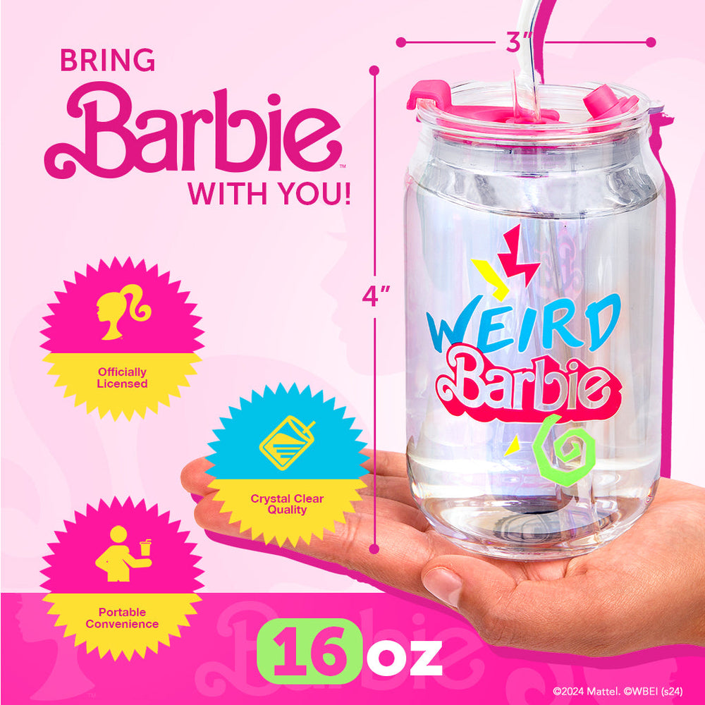 Barbie™ the Movie X Dragon Glassware® Weird Barbie™ Drinking Glasses ...