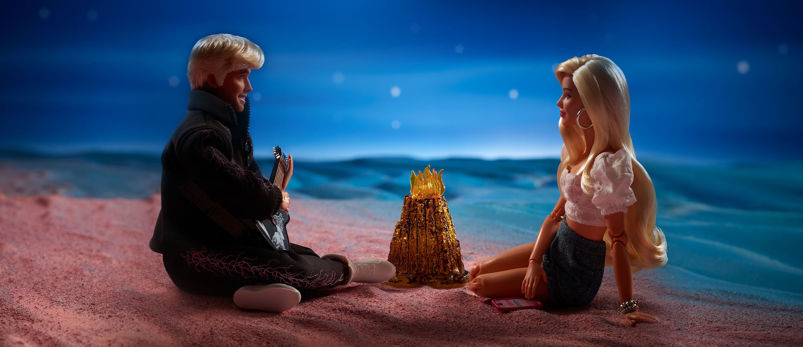 Barbie The Movie Barbie and Ken Campfire Scene 2-Pack | Mattel Creations