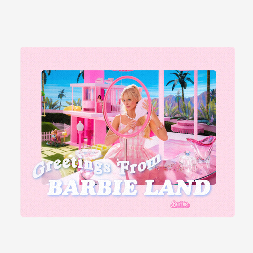 Greetings From Barbie Land Canvas Print – Barbie The Movie – Mattel ...