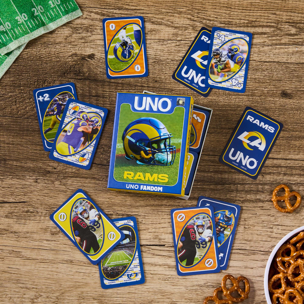 UNO Fandom NFL Los Angeles Rams Game Deck | Mattel Creations