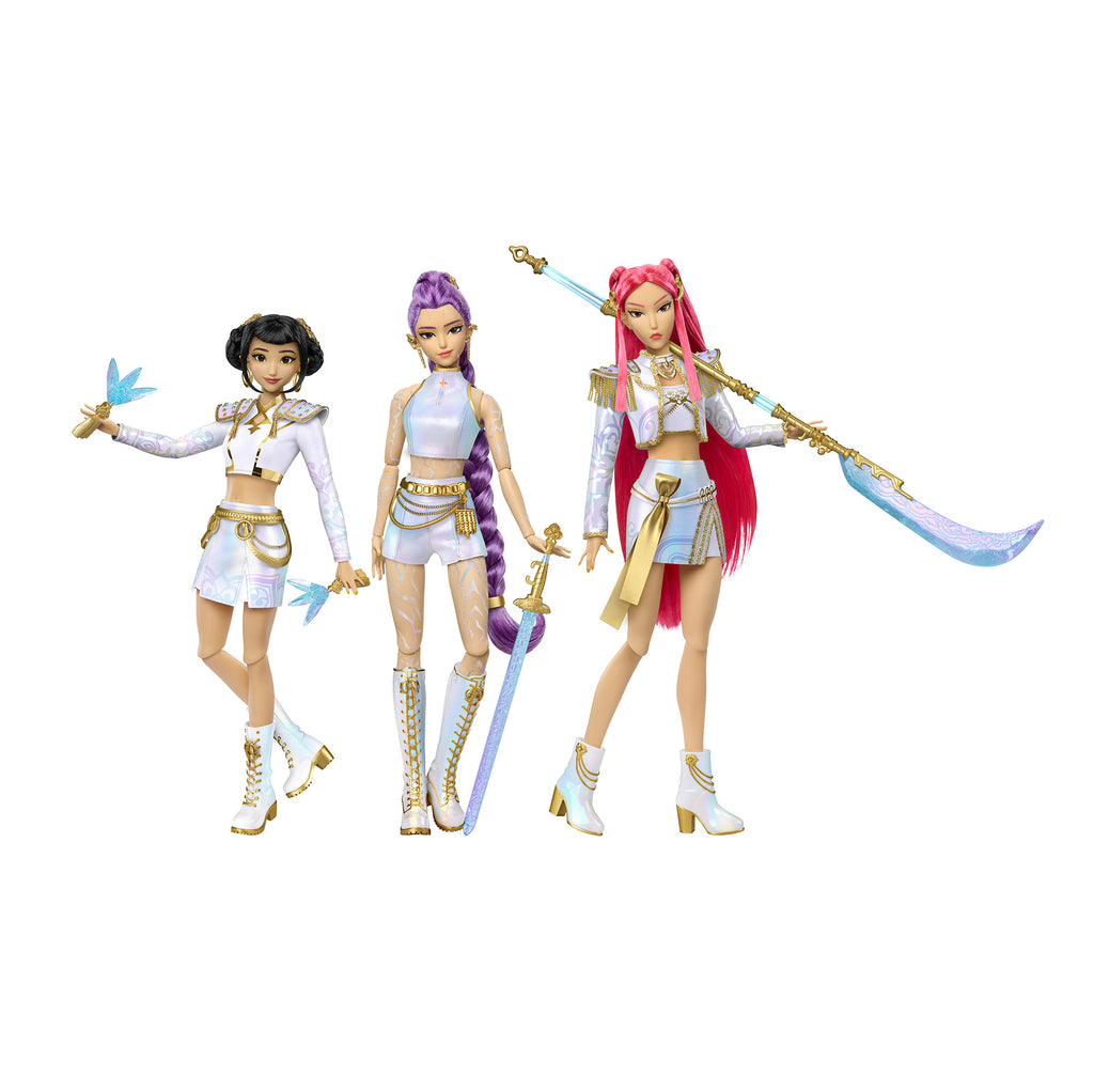 HUNTR/X Rumi, Mira, Zoey “What it Sounds Like” 3-Pack | Mattel Creations