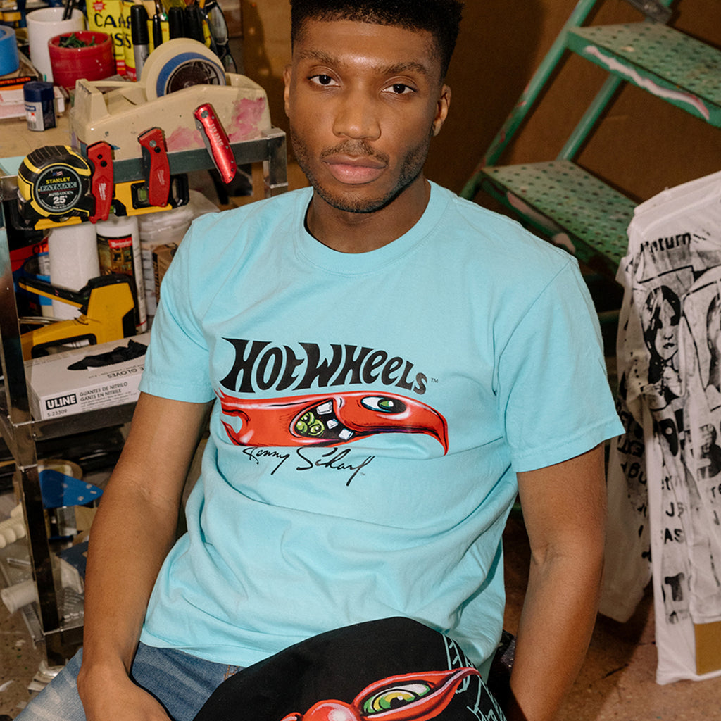 Hot Wheels x Kenny Scharf Blue T-Shirt – Mattel Creations