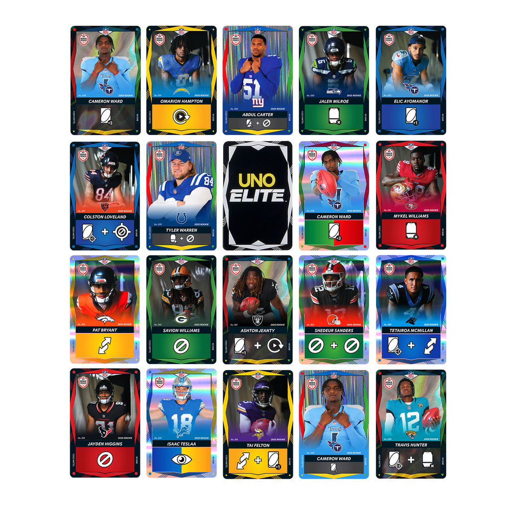 UNO Elite NFL 2025 Rookie Bundle – Mattel Creations