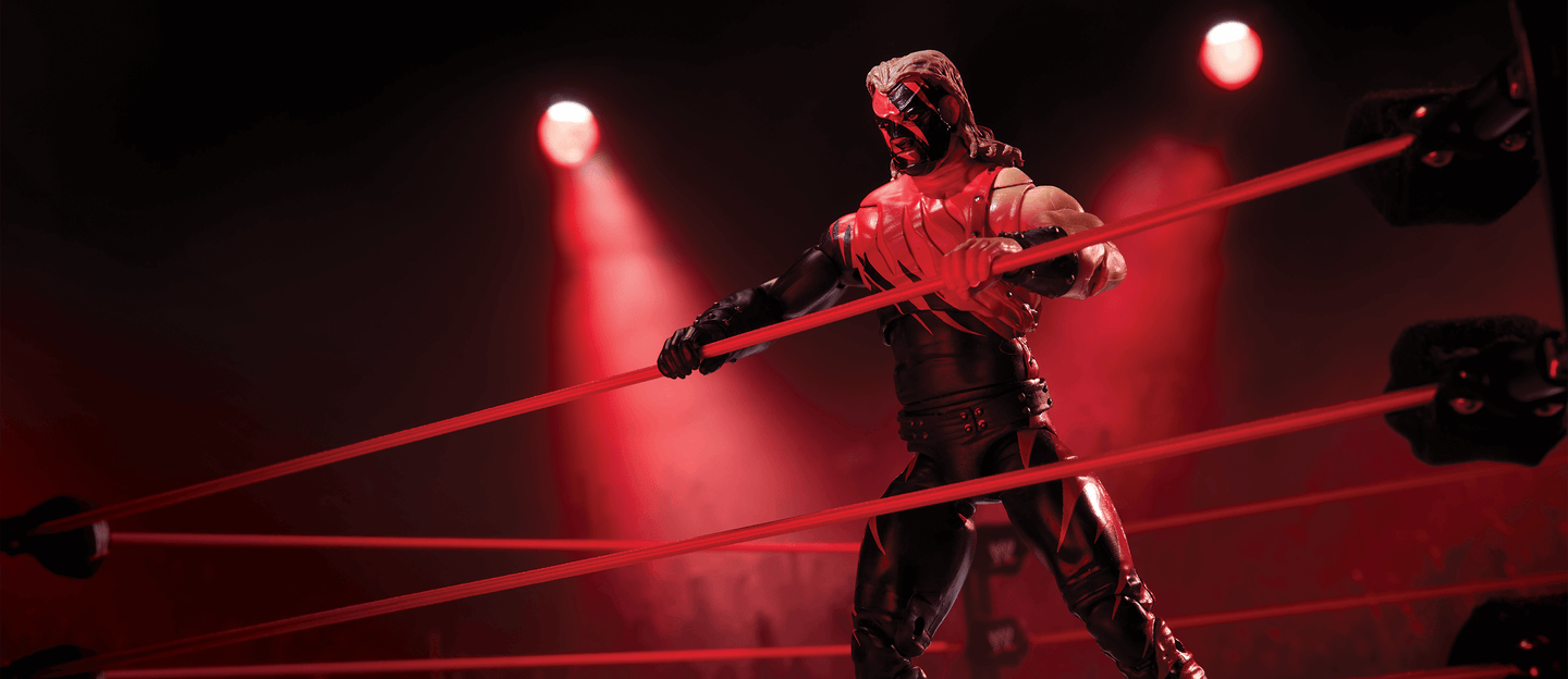 WWE Ultimate Edition Attitude Era Ring and Kane Figure | Mattel Creations