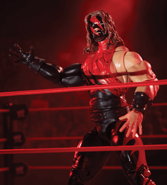 WWE Ultimate Edition Attitude Era Ring and Kane Figure | Mattel Creations
