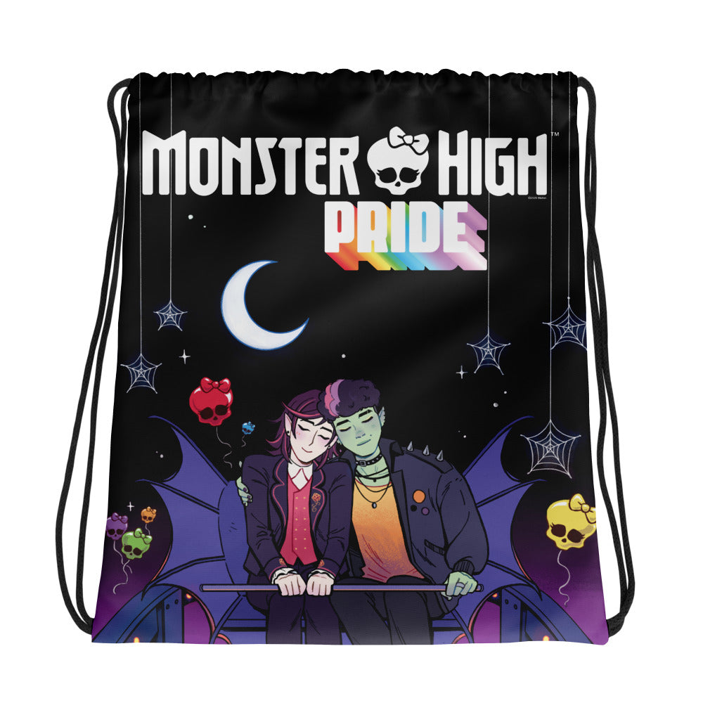 Monster High Pride Kieran & Spelldon Black Drawstring Bag – Mattel ...