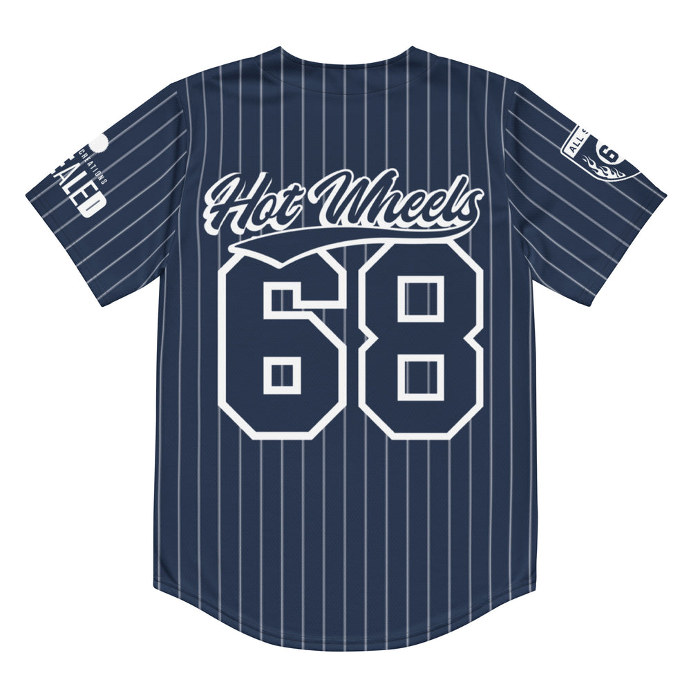 Hot Wheels Navy Striped Baseball Jersey – Mattel Creations
