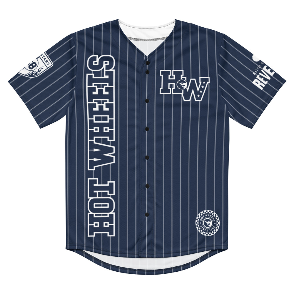 Hot Wheels Navy Striped Baseball Jersey – Mattel Creations