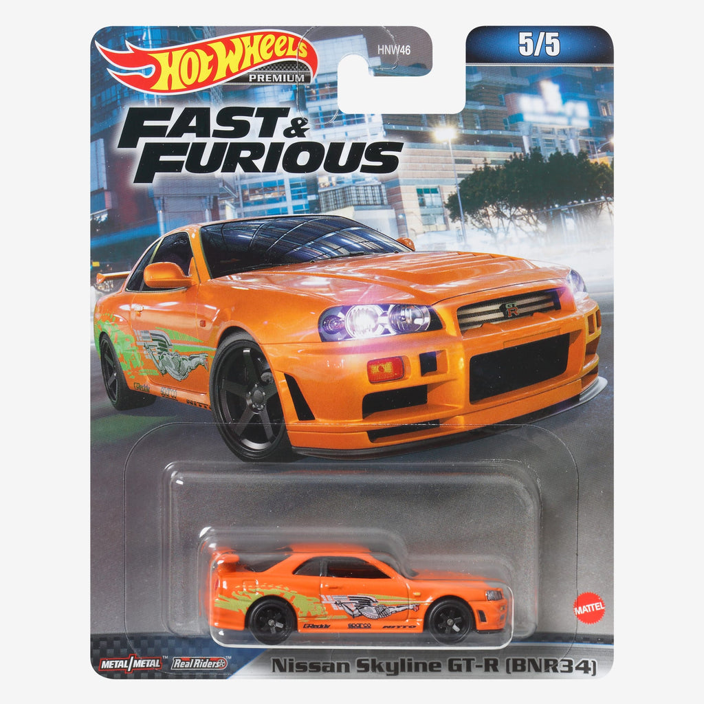 Hot Wheels Fast and Furious Premium Series, Nissan Skyline GTR | Mattel ...