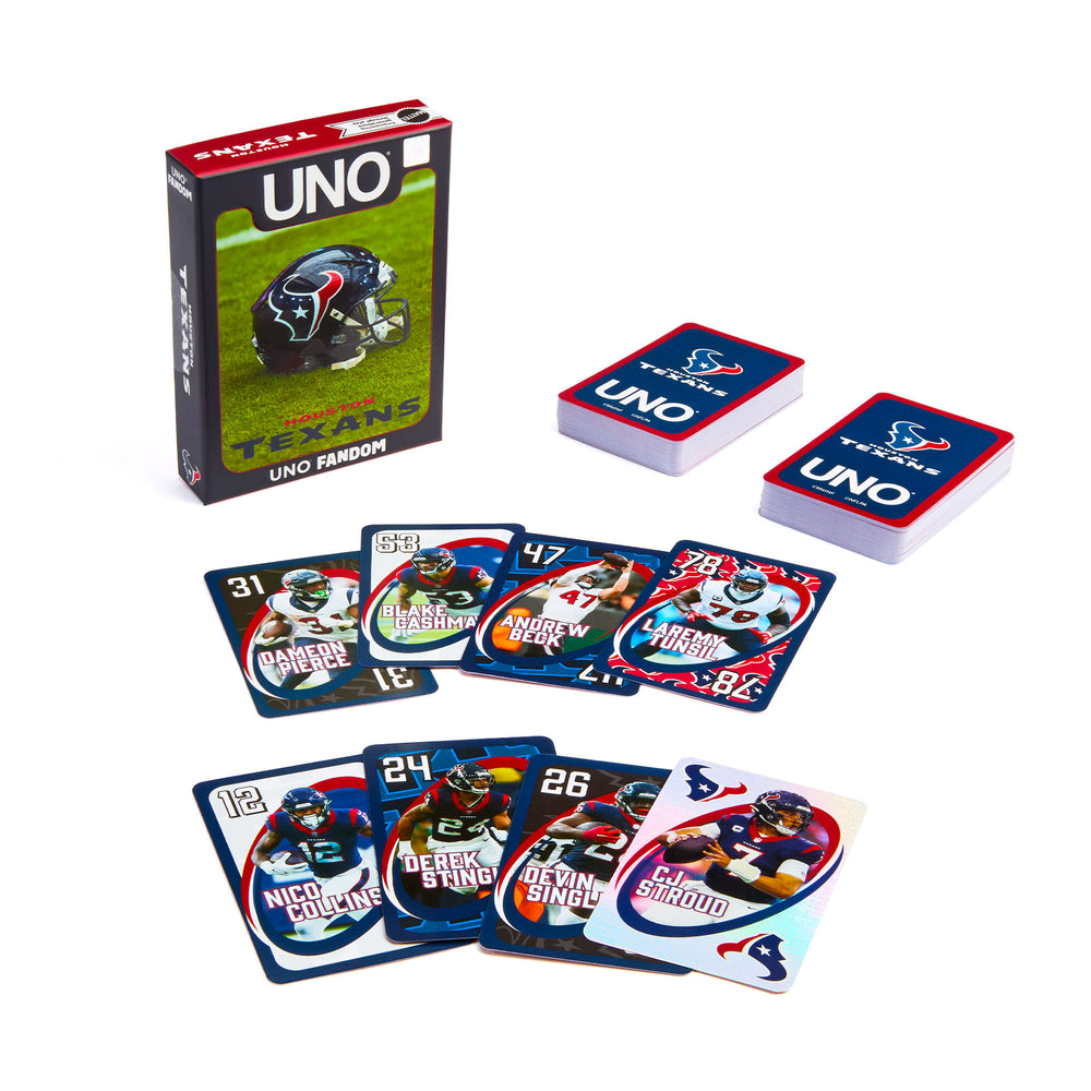 UNO Fandom NFL Houston Texans Game Deck | Mattel Creations