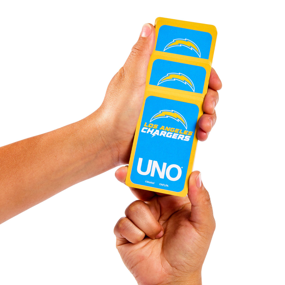 UNO Fandom NFL Los Angeles Chargers Game Deck | Mattel Creations