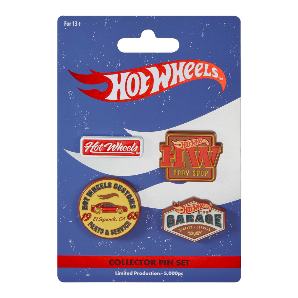 Hot Wheels Body Shop Enamel Pin Set | Mattel Creations