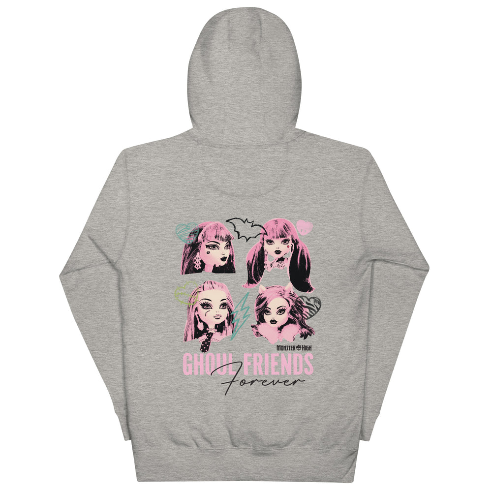 Monster High Ghoul Friends Embroidered Gray Hoodie – Mattel Creations