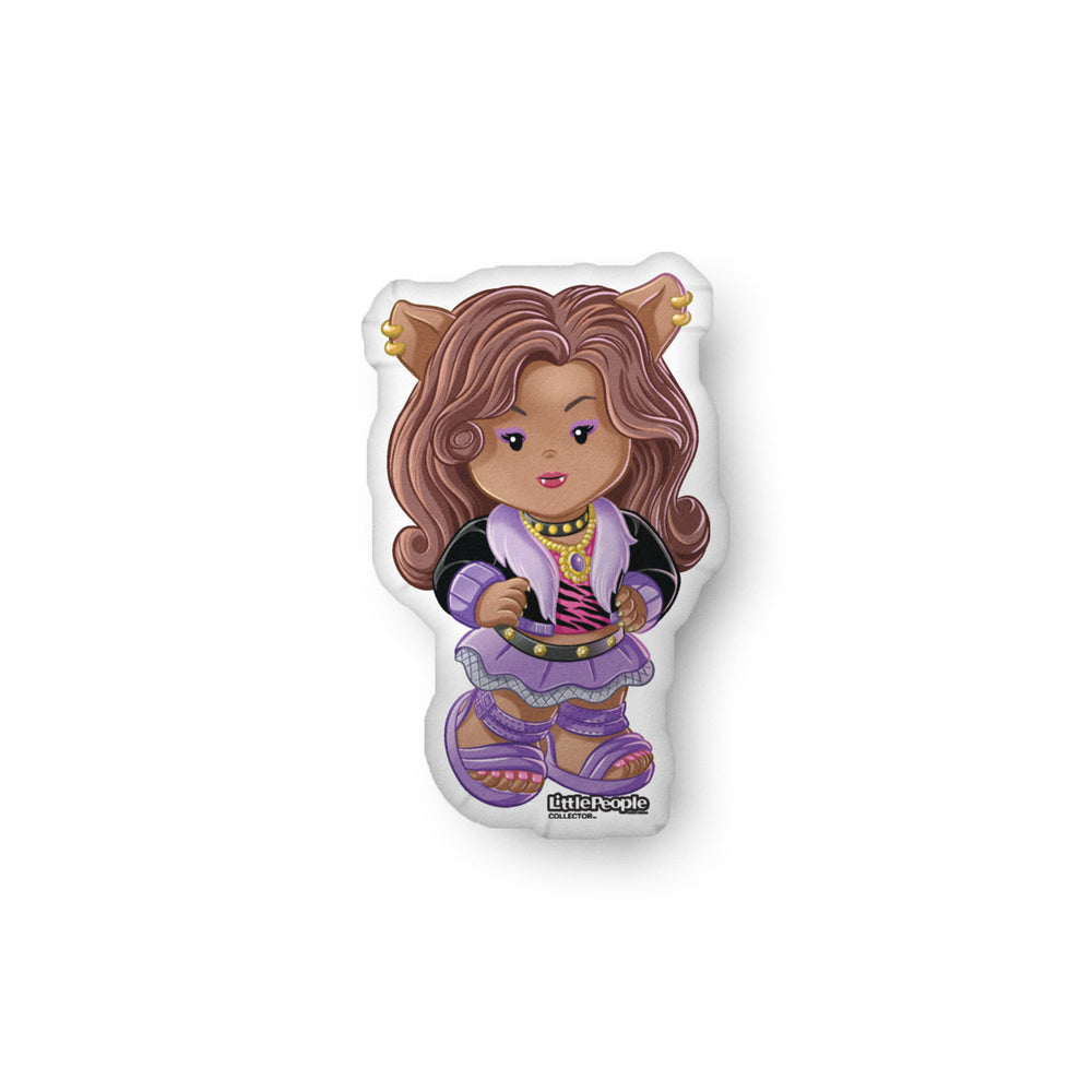 Little People Collector Monster High Clawdeen Wolf White Pillow ...