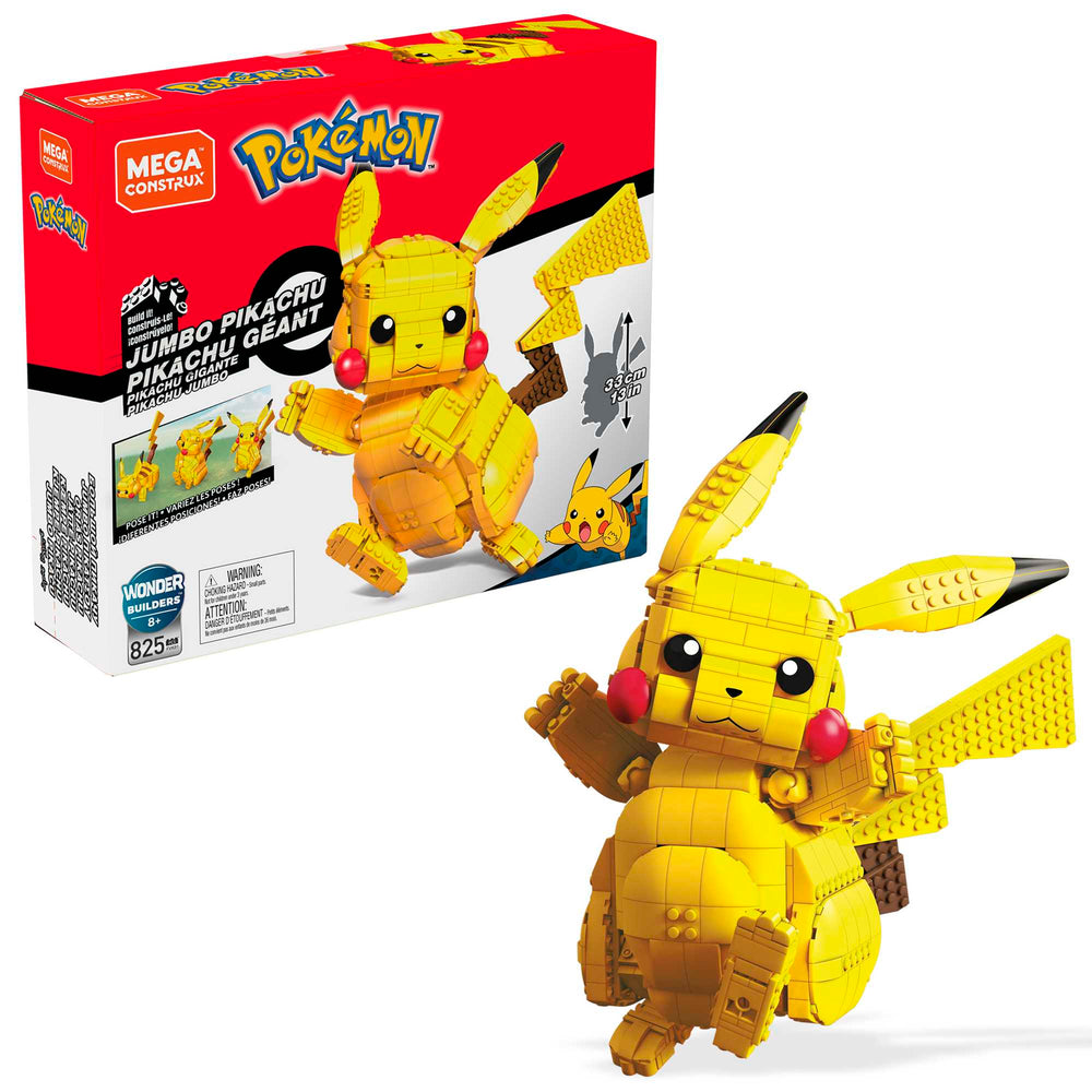 MEGA Pokémon Building Toy Kit Jumbo Pikachu | Mattel Creation – Mattel ...
