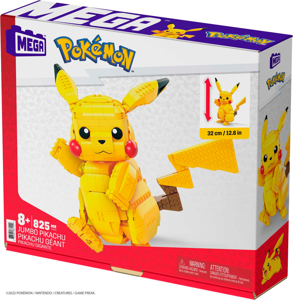 MEGA Pokémon Building Toy Kit Jumbo Pikachu | Mattel Creation – Mattel ...