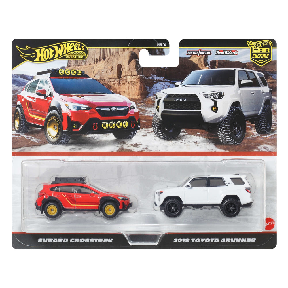 Hot Wheels Car Culture 2-Pack Subaru Crosstrek & 2018 Toyota 4Runner ...