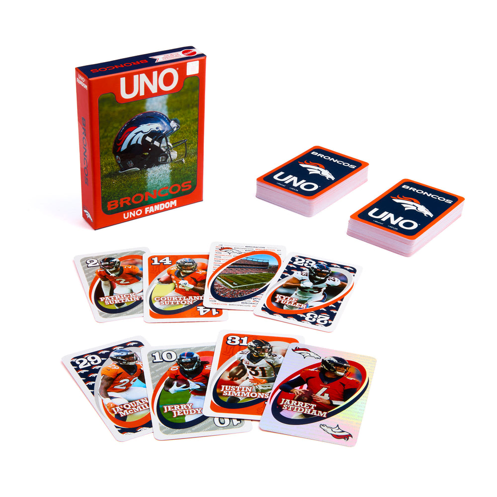 UNO Fandom NFL Denver Broncos Game Deck | Mattel Creations