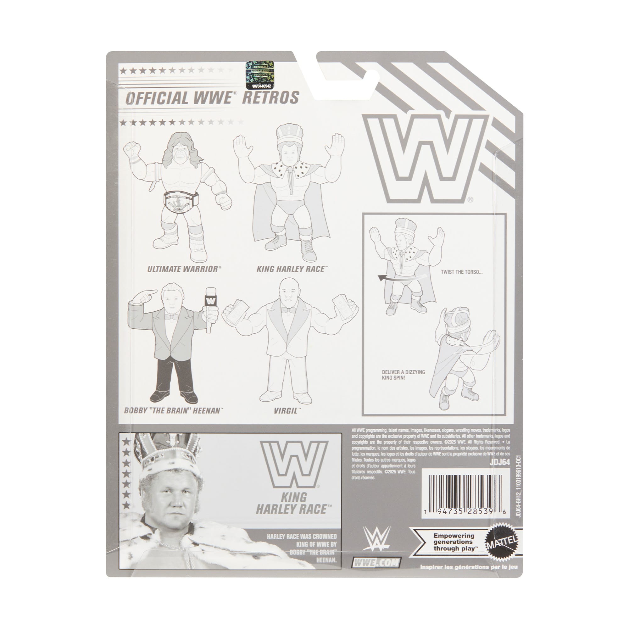 WWE Official Retro 4-Pack Action Figures | Mattel Creations