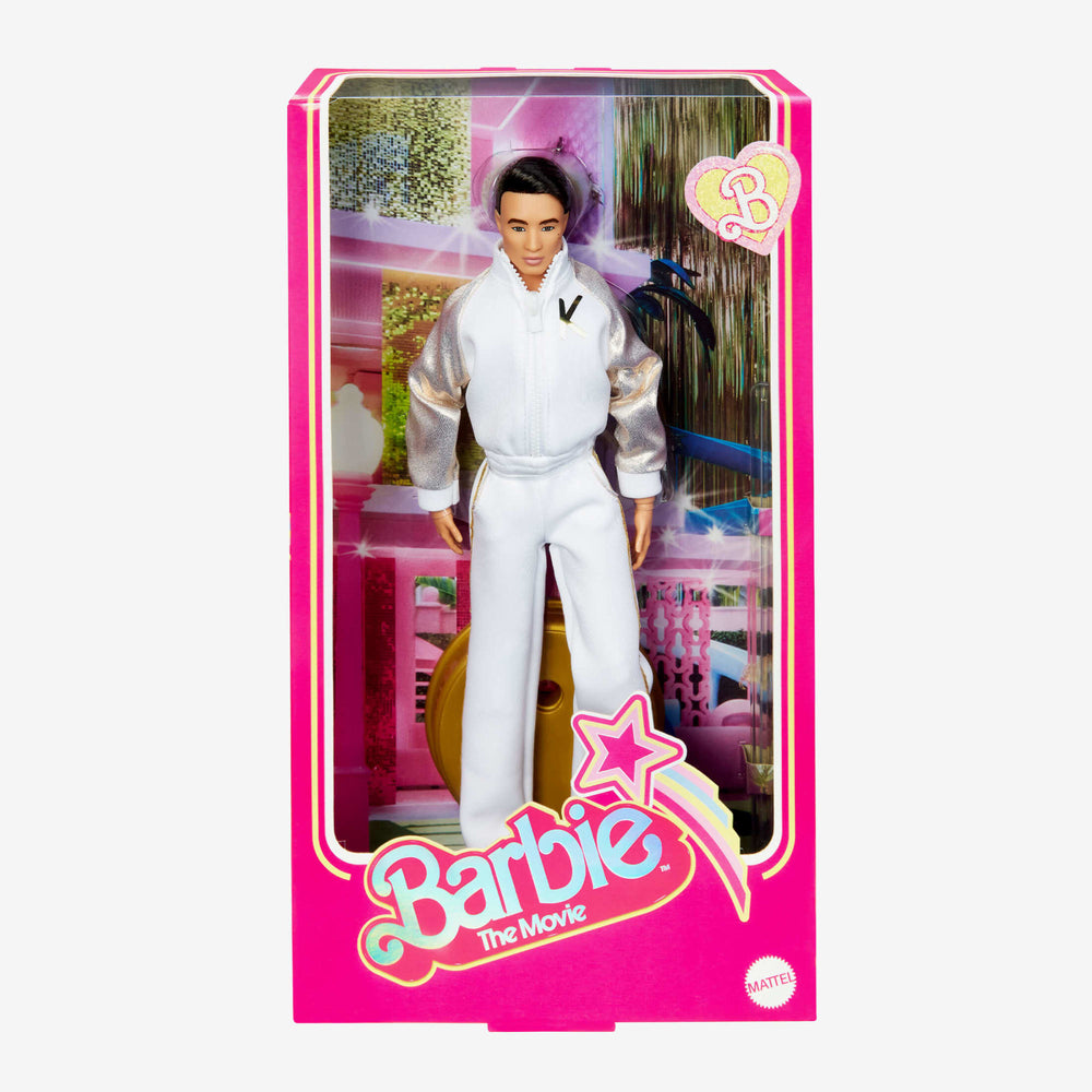 Ken Doll In White and Gold Tracksuit – Barbie The Movie | Mattel Creations