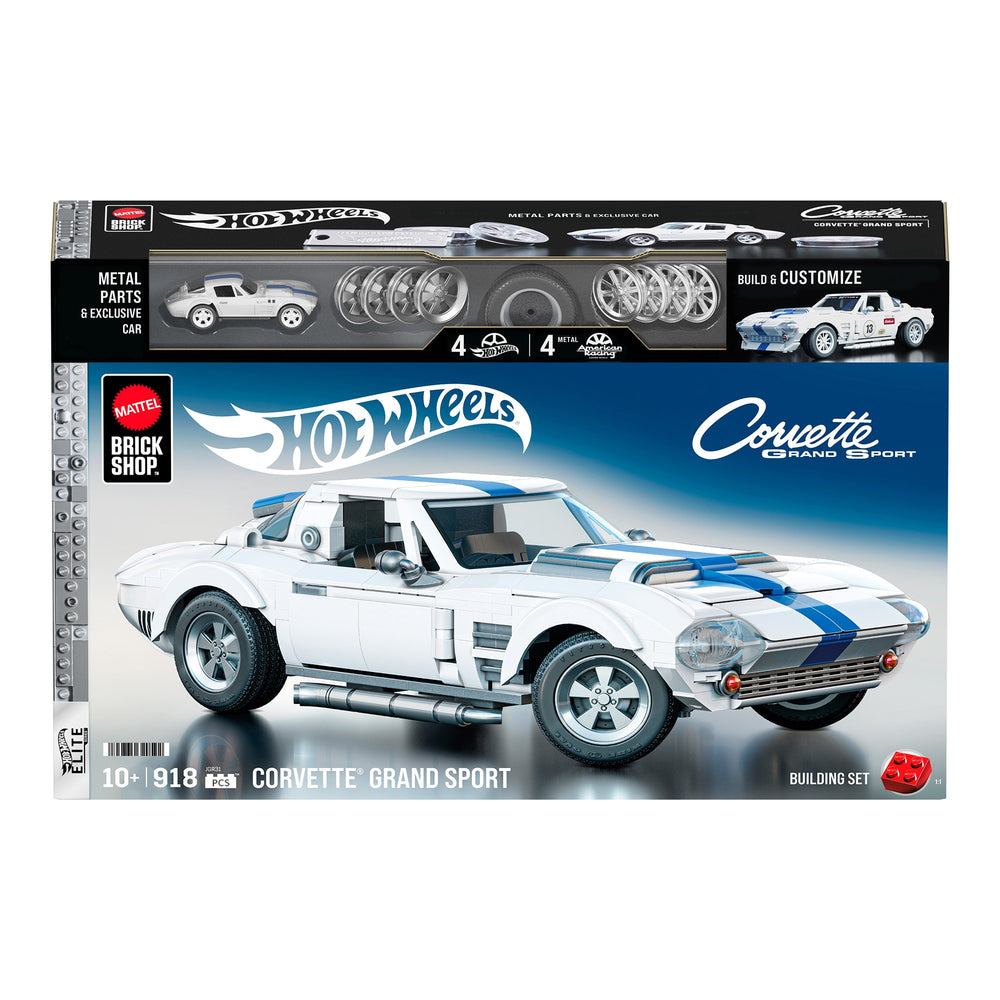Mattel Brick Shop Hot Wheels Corvette Grand Sport Building Set | Mattel ...