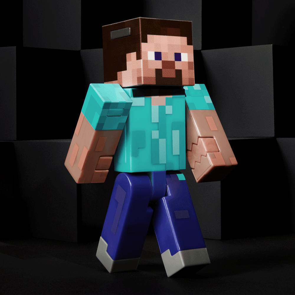 Minecraft Diamond Level Steve Collector Action Figure – Mattel Creations