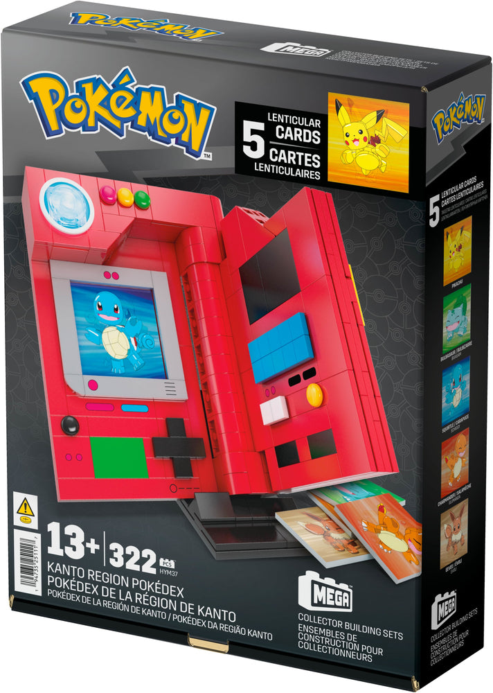 MEGA Pokémon Kanto Region Pokédex Building Kit | Mattel Creations