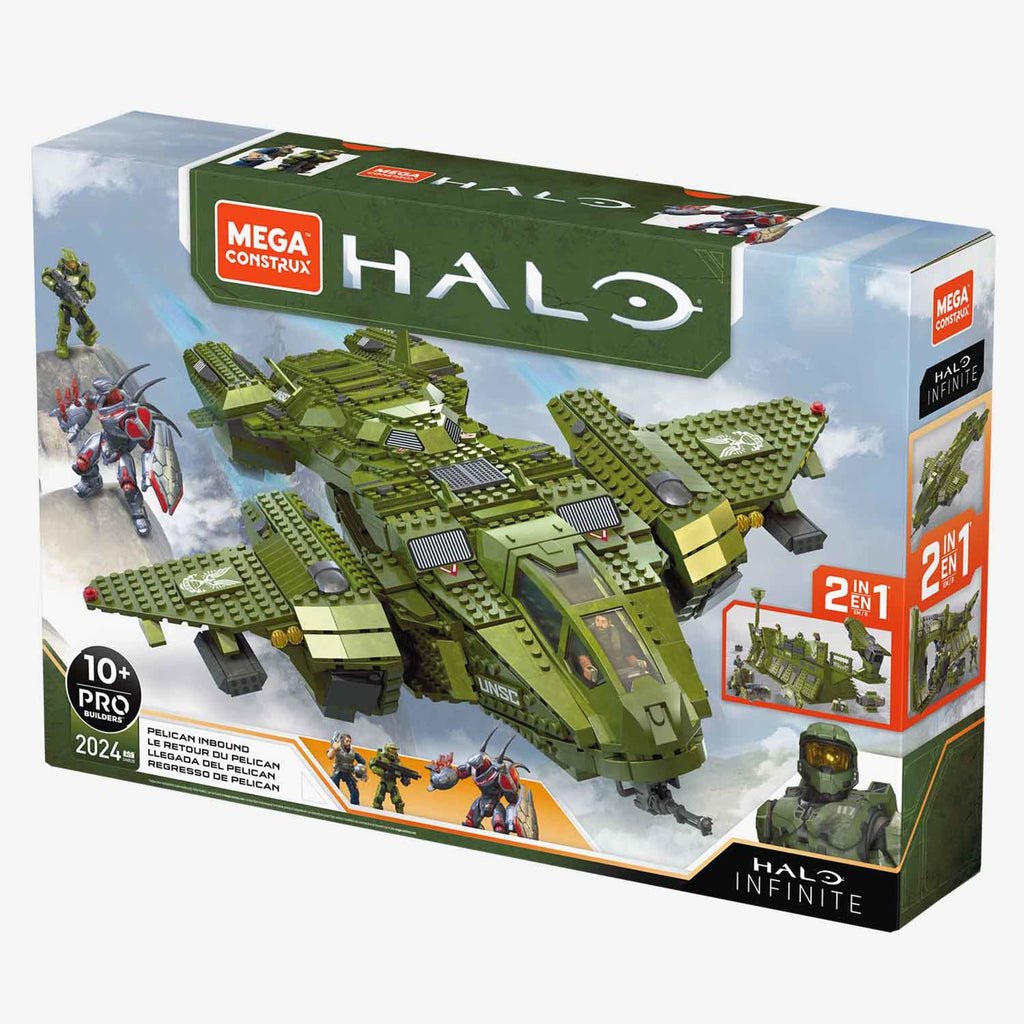 MEGA Halo Pelican Inbound Aircraft Building Set | Mattel Creations