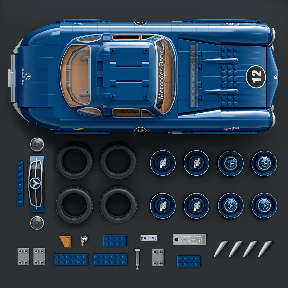 Mattel Brick Shop Hot Wheels Mercedes-Benz 300 SL Building Set | Mattel ...