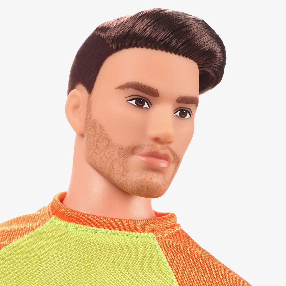 Barbie Looks Ken Doll (Buff Body, Curly Brunette Hair) – Mattel Creations