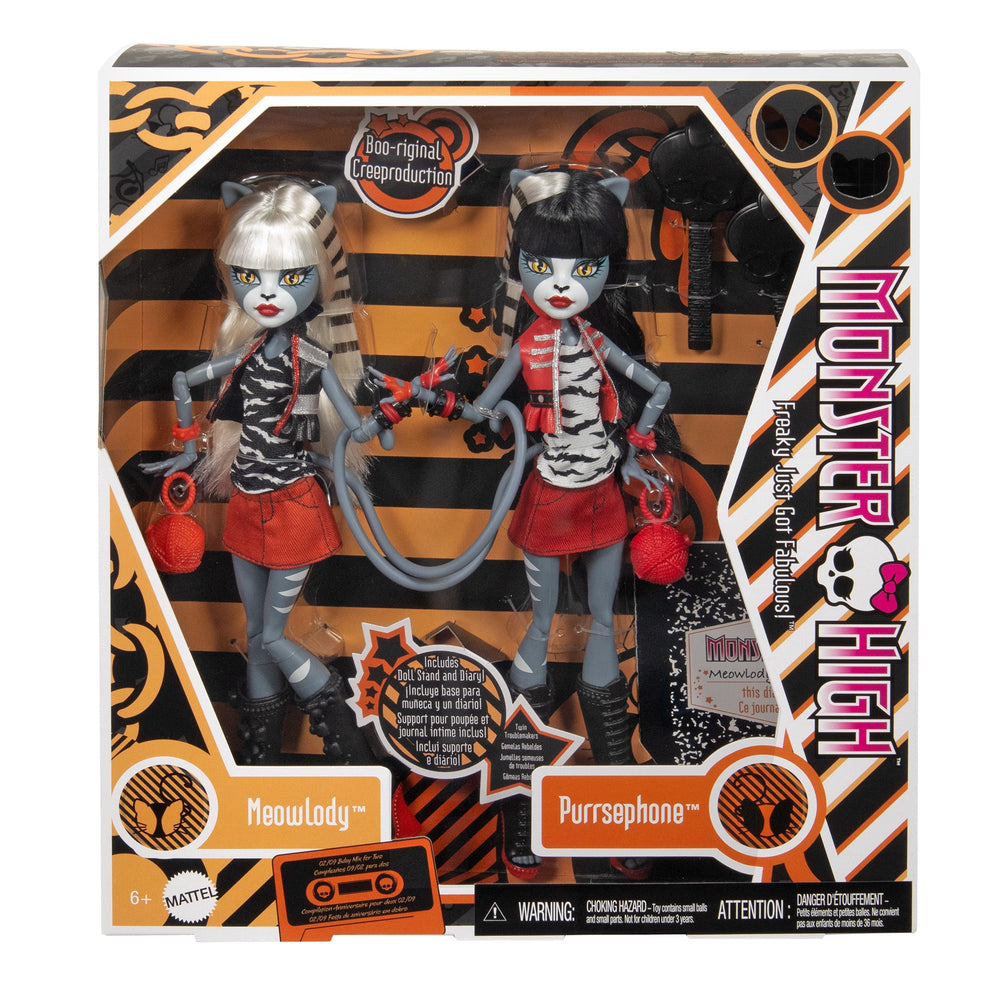 Monster High Creeproductions Meolowdy and Purrsephone Dolls | Mattel ...