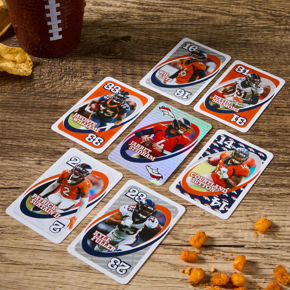 UNO Fandom NFL Denver Broncos Game Deck | Mattel Creations