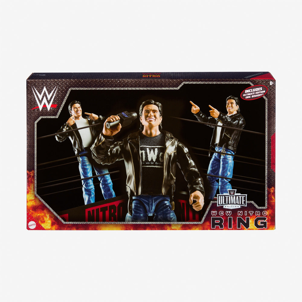 WWE Ultimate Edition WCW Monday Nitro Ring w/ Eric Bischoff | Mattel Creations