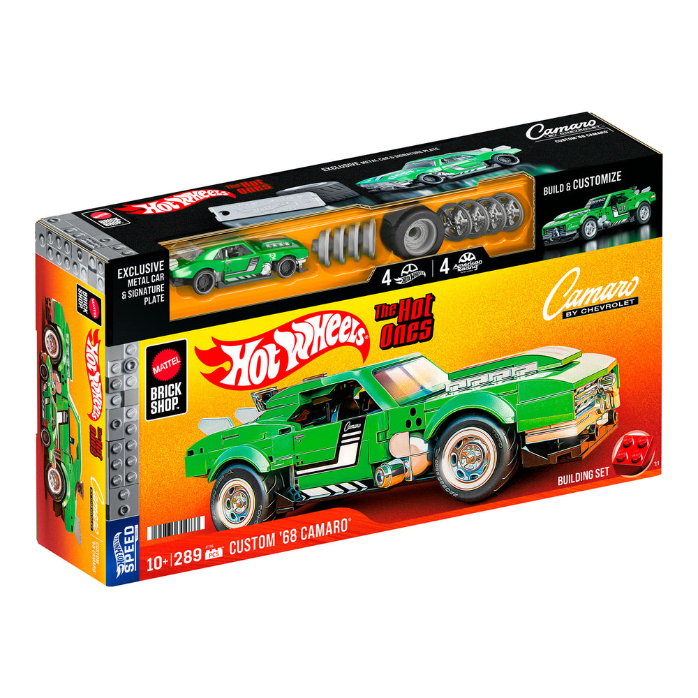 Mattel Brick Shop Hot Wheels Custom ’68 Camaro Building Set | Mattel ...