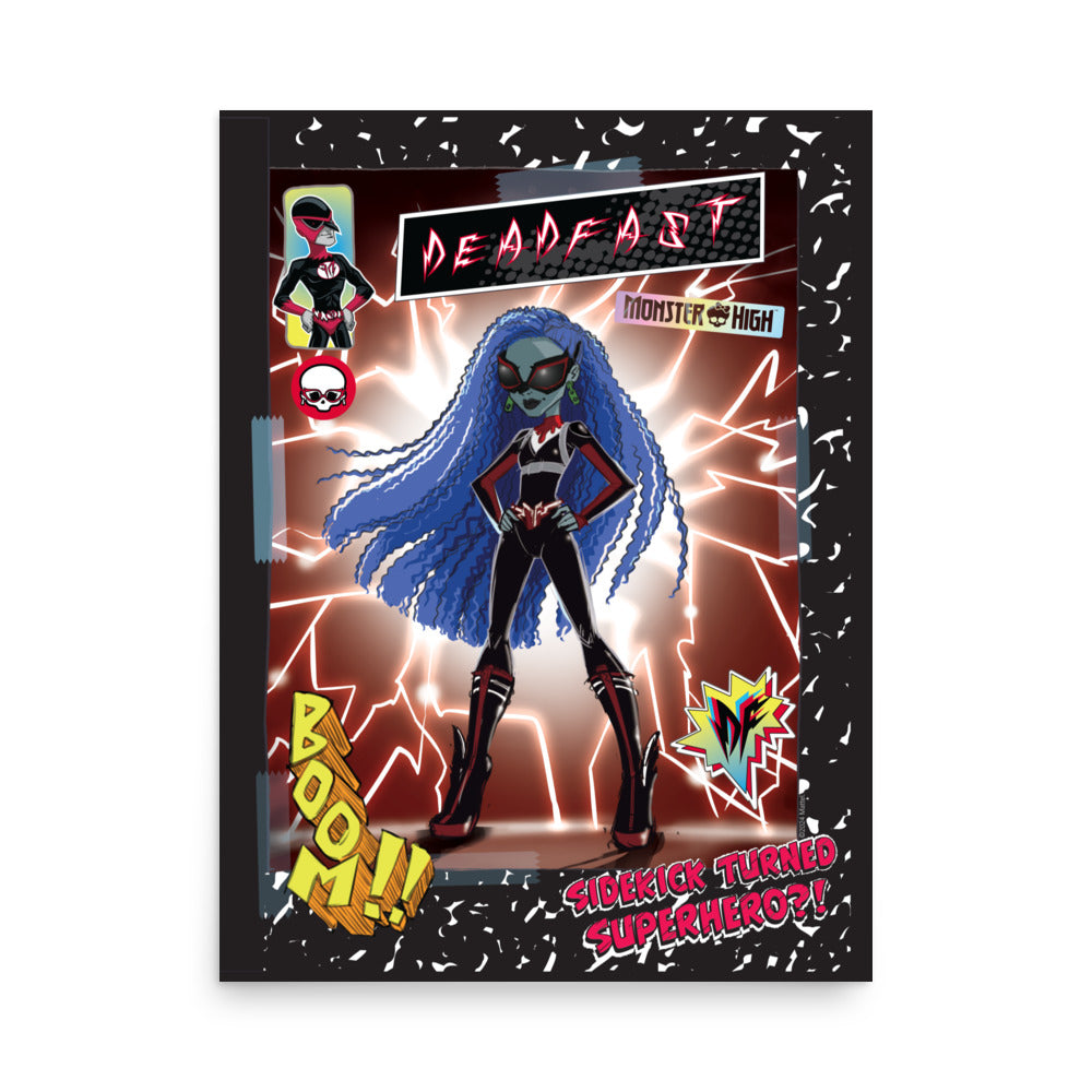 Monster High Deadfast Ghoulia Yelps Lightning Poster – Mattel Creations