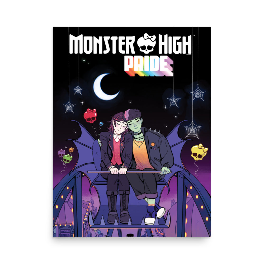 Monster High Pride Kieran & Spelldon Black Poster – Mattel Creations