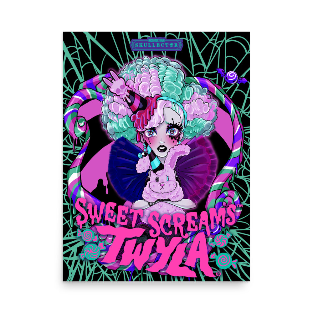 Monster High Sweet Scream Twyla Black Poster – Mattel Creations