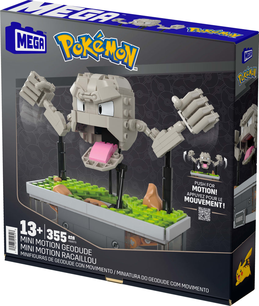 MEGA Pokémon Mini Motion Geodude Building Set | Mattel Creations