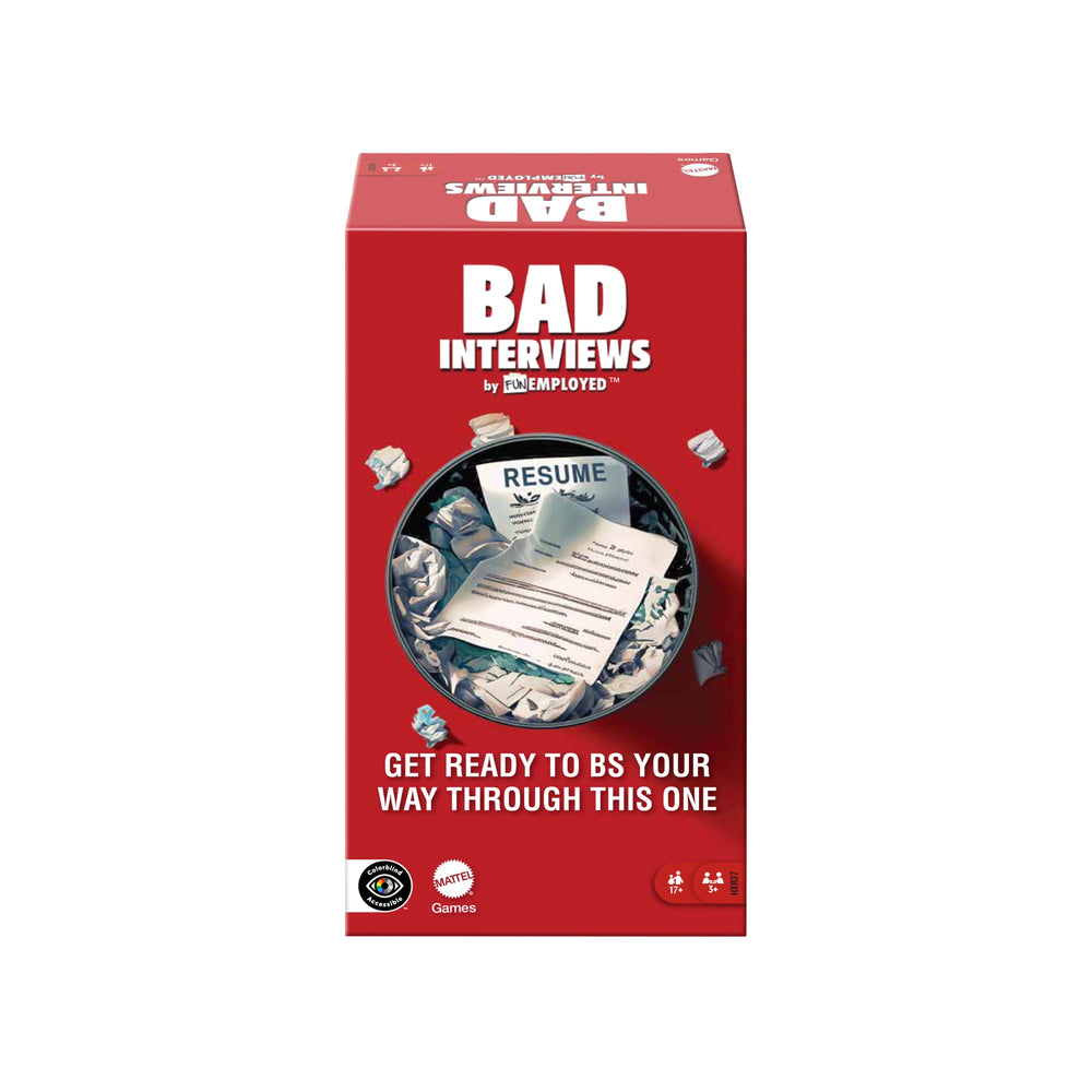Bad Interviews by Funemployed Party Game | Mattel Creations