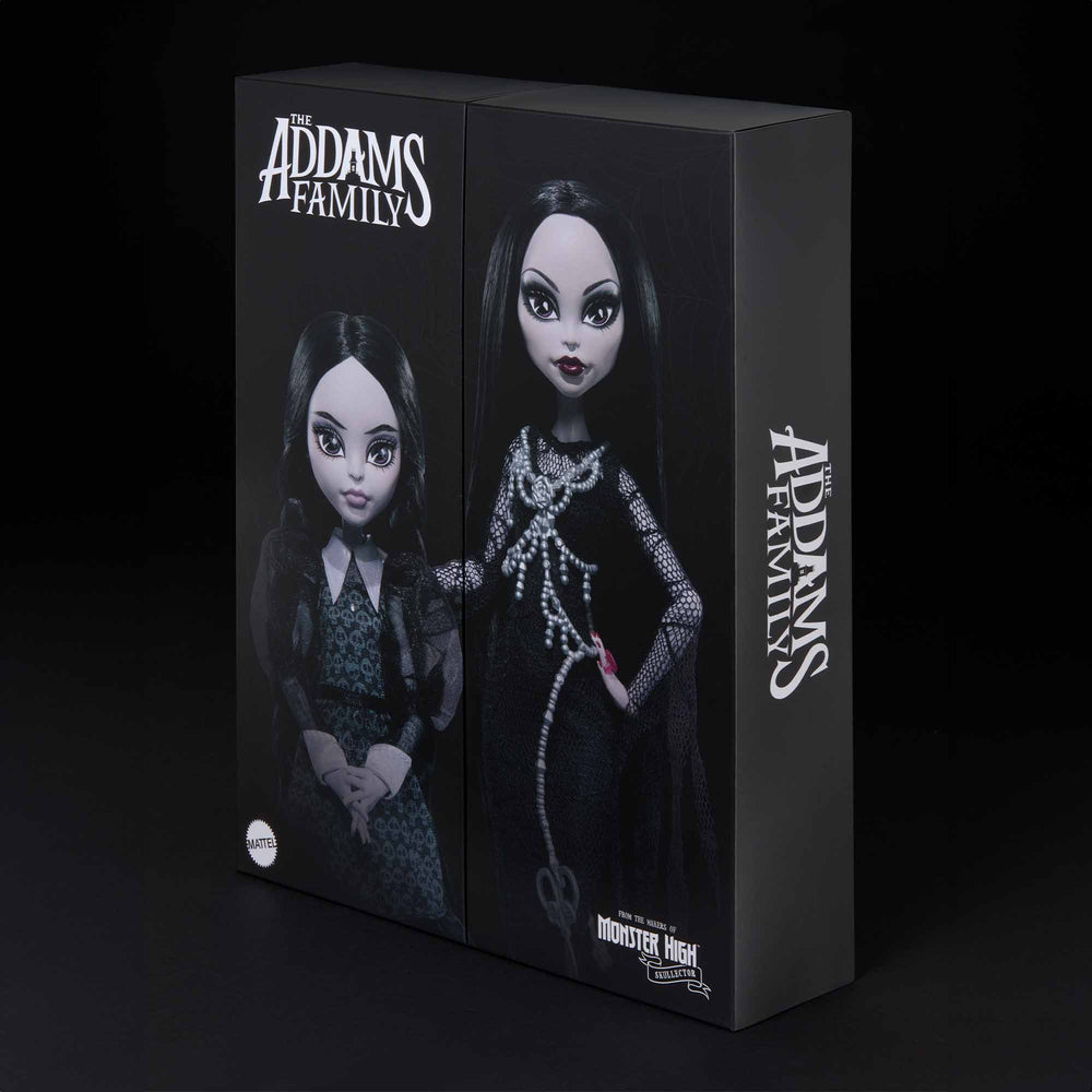 The Addams Family Morticia and Wednesday Dolls | Mattel Creations