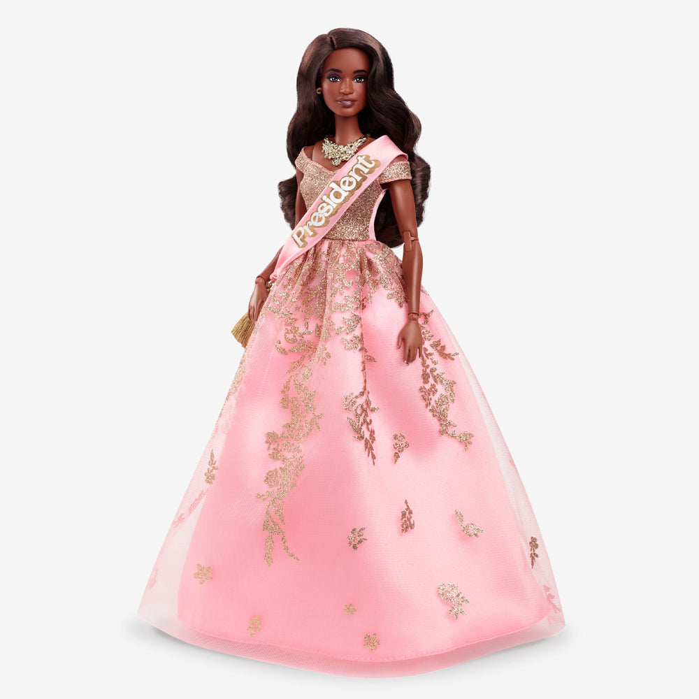 President Barbie in Pink and Gold Dress – Barbie The Movie – Mattel ...