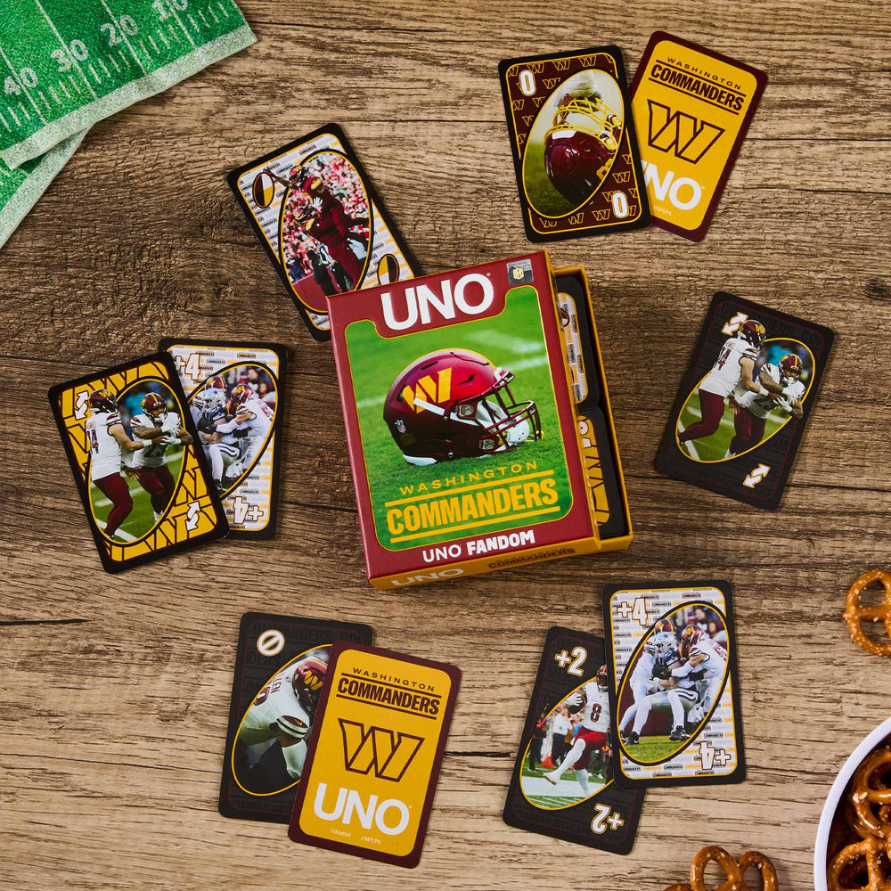 UNO Fandom NFL Washington Commanders Game Deck | Mattel Creations