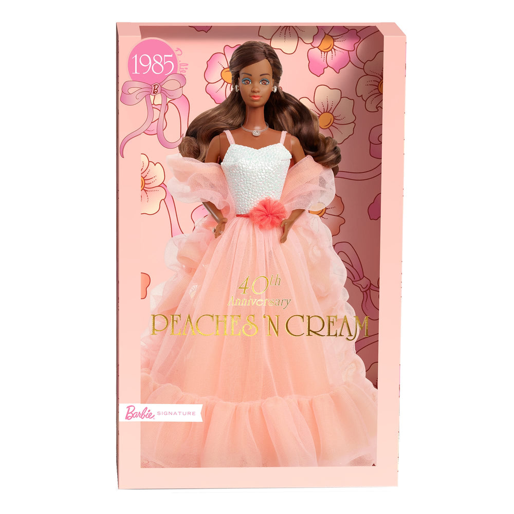 Peaches ‘n Cream Barbie Doll, Brown Hair | Mattel Creations