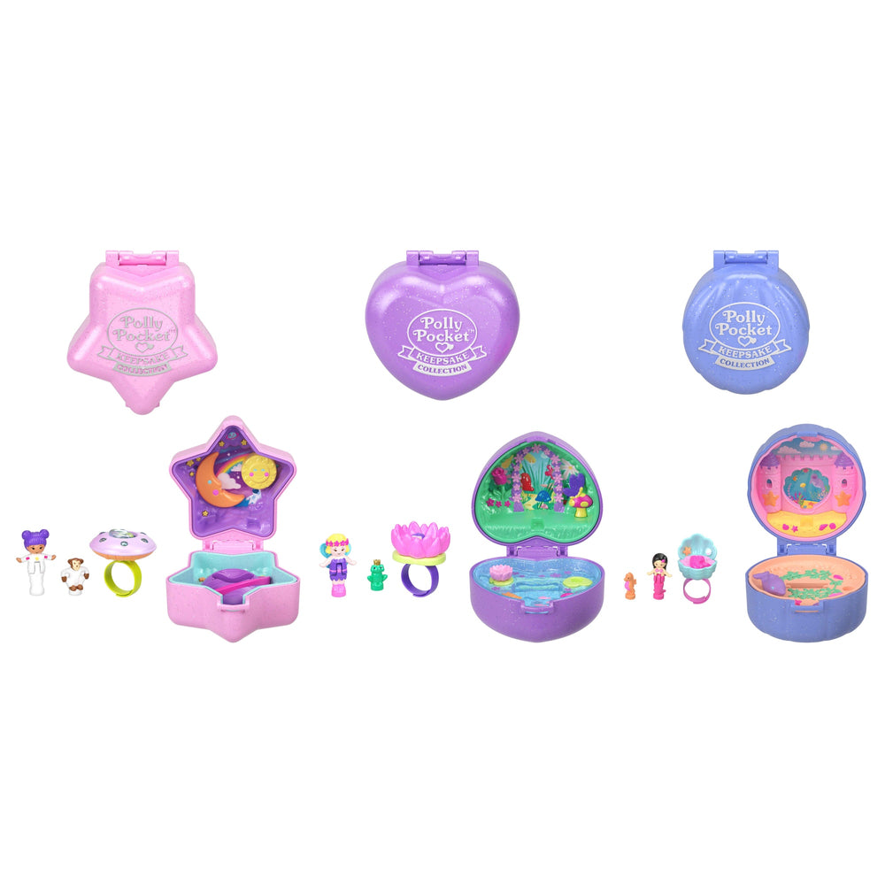 Polly Pocket Collector, Heritage Ring Box 3 Pack | Mattel Creations