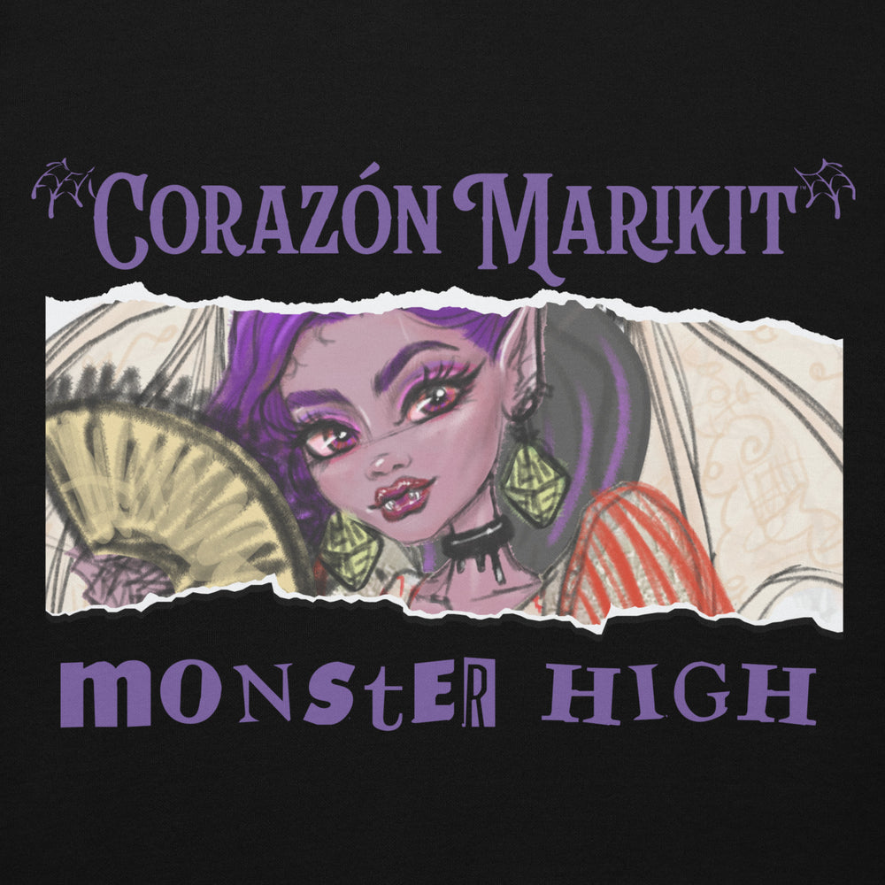 Monster High Corazon Marikit Black Hoodie – Mattel Creations